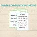 Conversation Starter Kids , Family Conversation Cards, Preschool ...