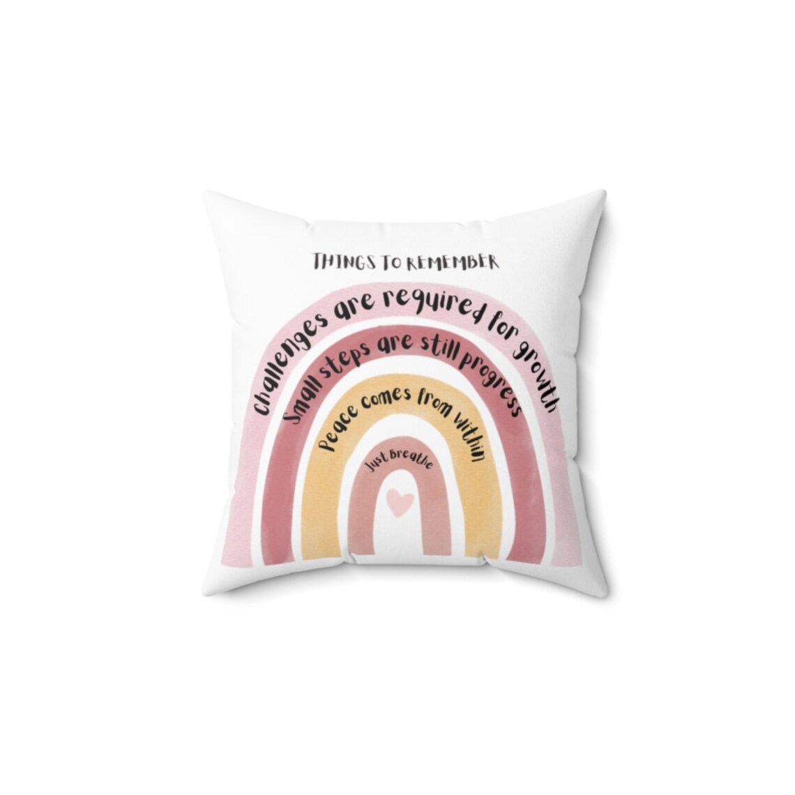 Things to Remember, Inspirational Pillow Case, Positive Pillow Cover ...