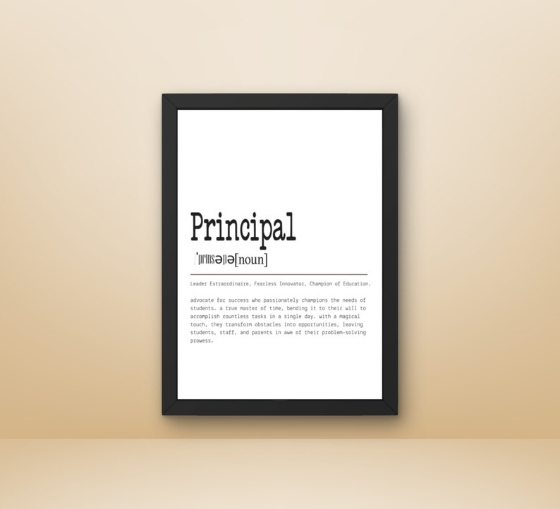 Principal Gift Principal Printable Sign Editable School - Etsy
