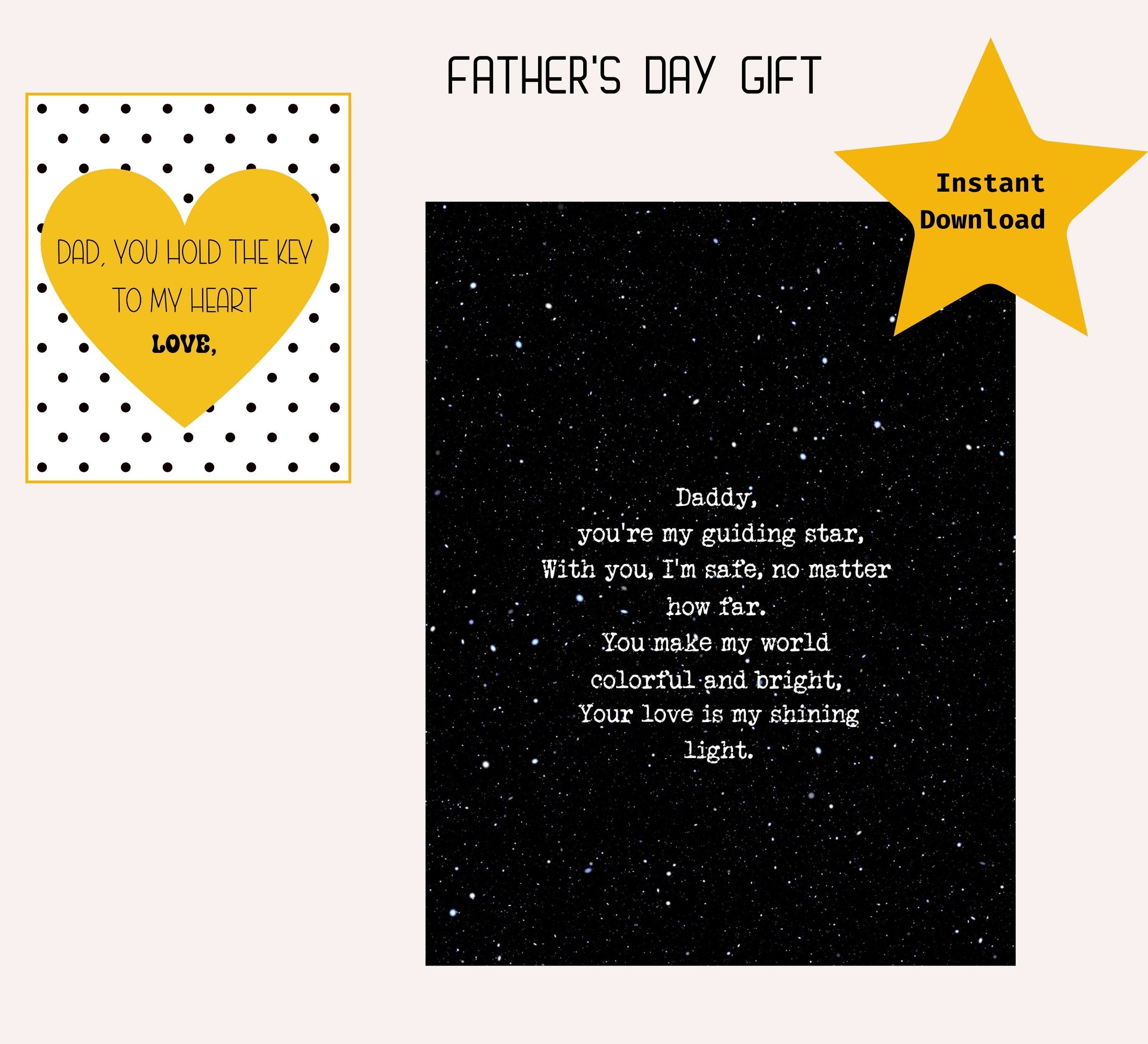 Papa Gedicht, Handabdruck Vatertag Geschenkkarten Bundle ...