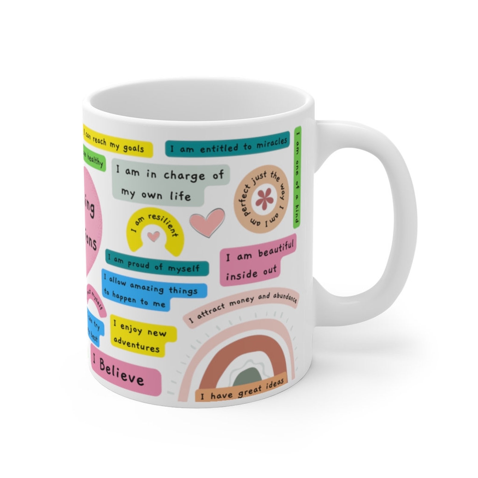 Daily Affirmations Mug, Ceramic Mugs 11oz15oz20oz, Positive ...
