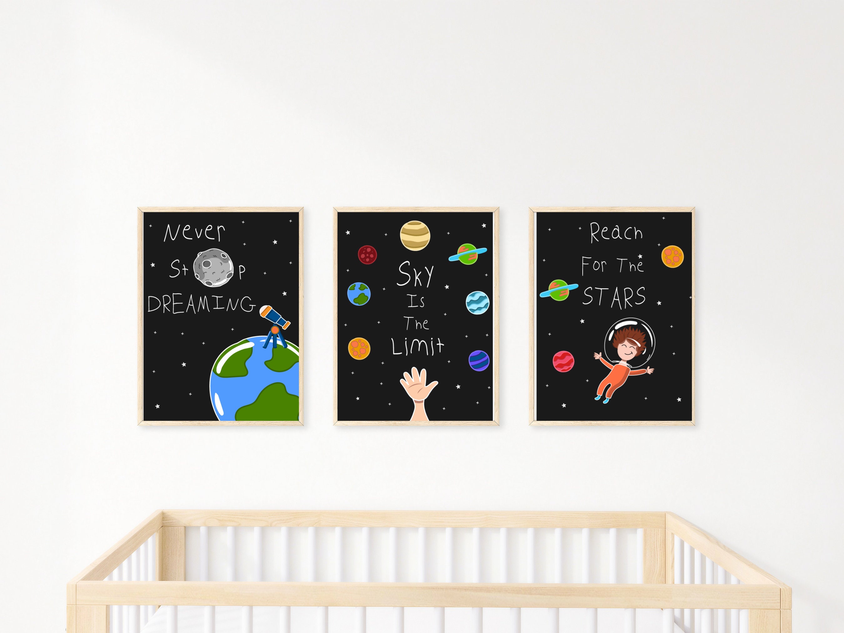 Space Wall Art, Space Poster, Space Nursery Decor, Space Art for Kids ...