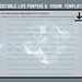 Editable Life Planner Vision Template, Life Purpose Chart, Life Vision ...