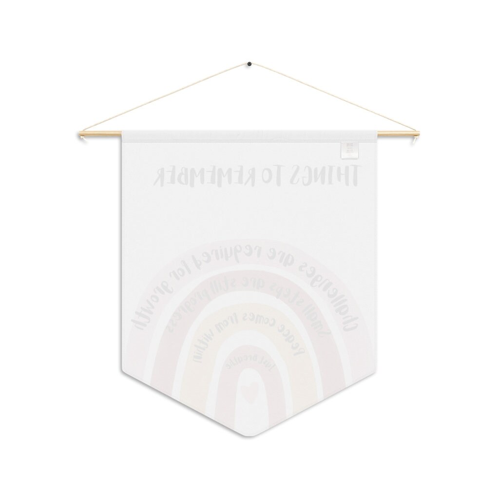 Things to Remember Wall Art, Motivational Pennant, Affirmations Banner ...