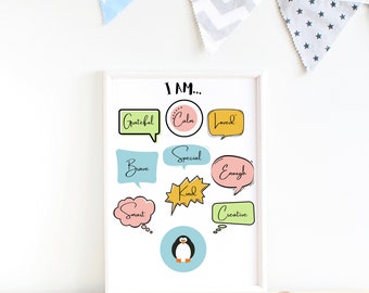 Penguin Poster for Classroom - Etsy