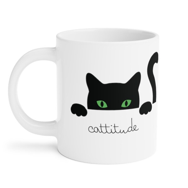 Cattitude Coffee Mug - Etsy