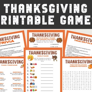 Thanksgiving Printable Games, Thanksgiving Games, Thanksgiving Game ...