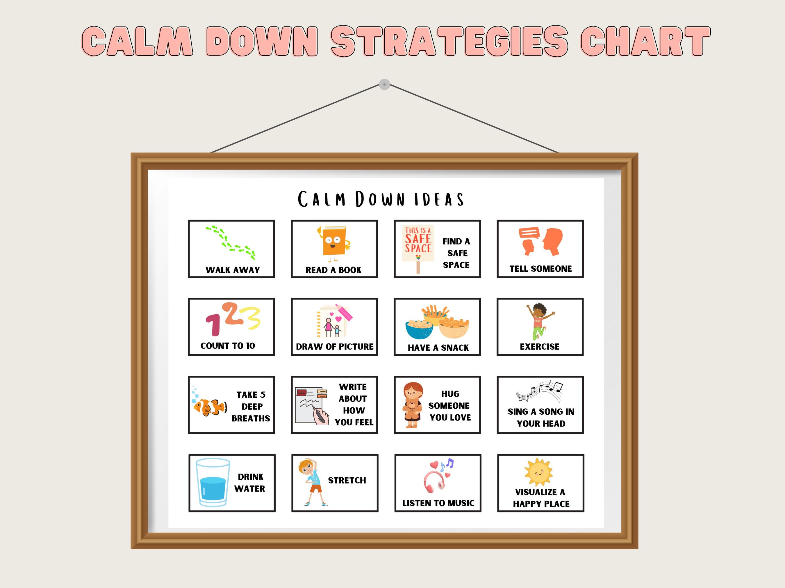 Calm Down Corner Posters, Calm Down Corner Kit, Calming Corner Wall Art ...