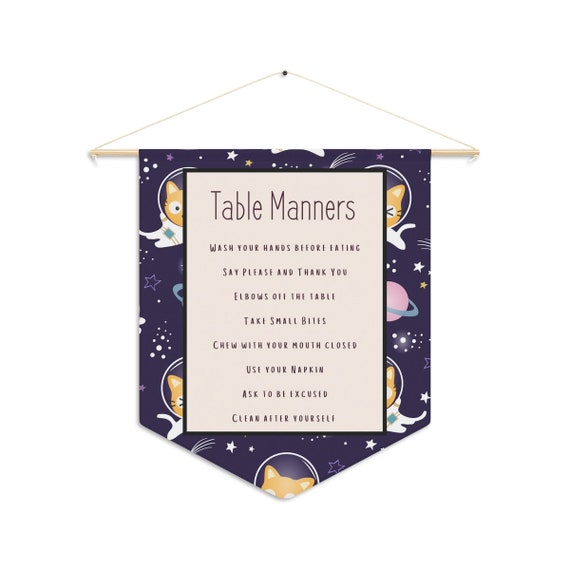 Table Manners Sign Table Etiquette" Images – Browse 3,625 Stock