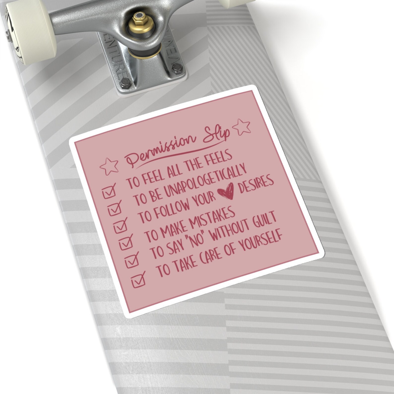 Permission Slip, Permission Slip Sticker, Encouragement Sticker ...