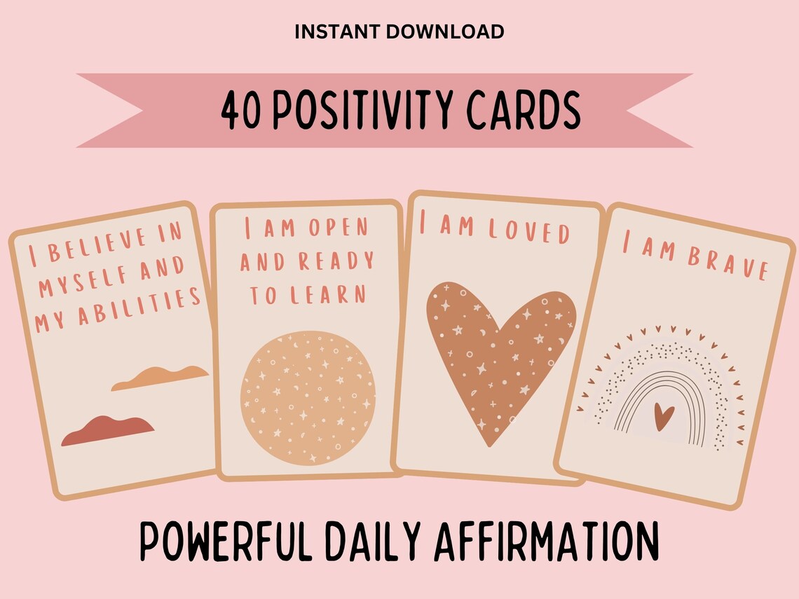 Daily Affirmation Cards, Printable Cards, Positive Affirmation Cards ...