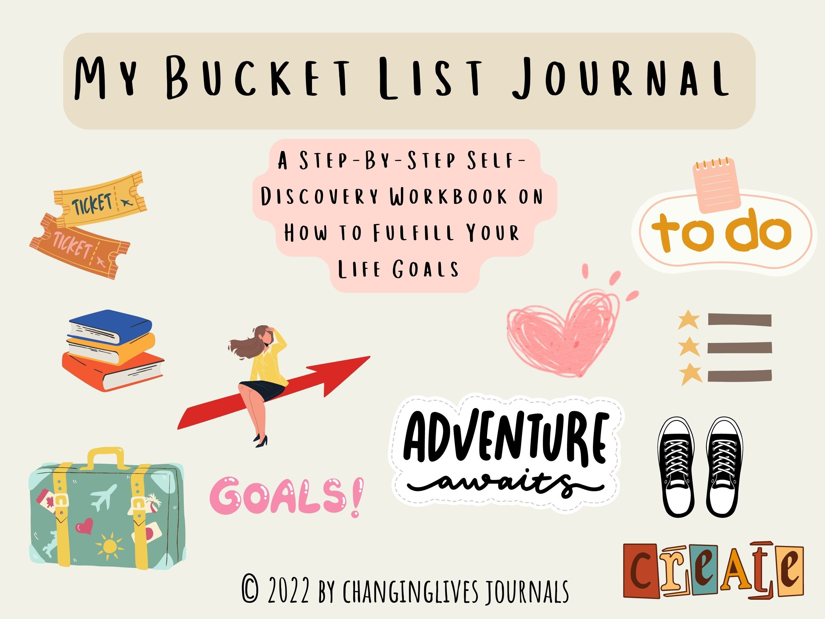 2023 Bucket List, Bucket List Planner, Self Discovery Prompts, Bucket ...