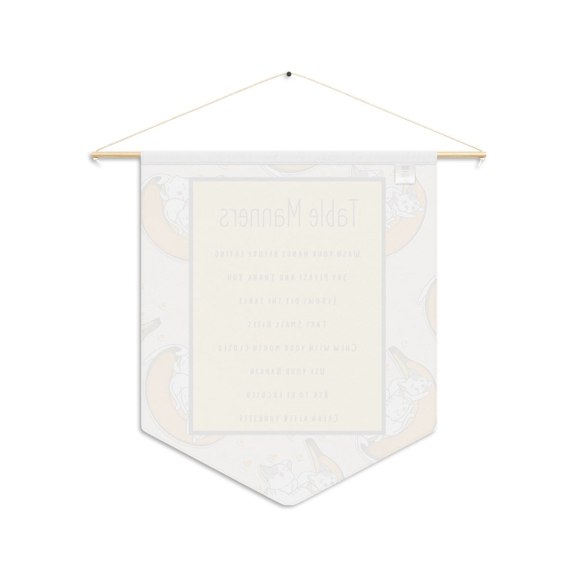 Rules Pennant, Table Manners Decoration, Kids Table Manners Etiquette ...