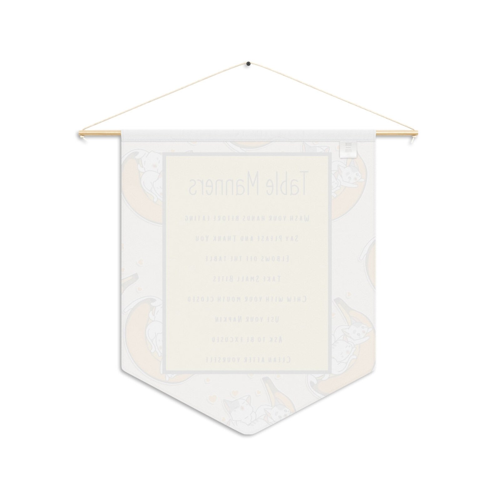 Rules Pennant, Table Manners Decoration, Kids Table Manners Etiquette ...