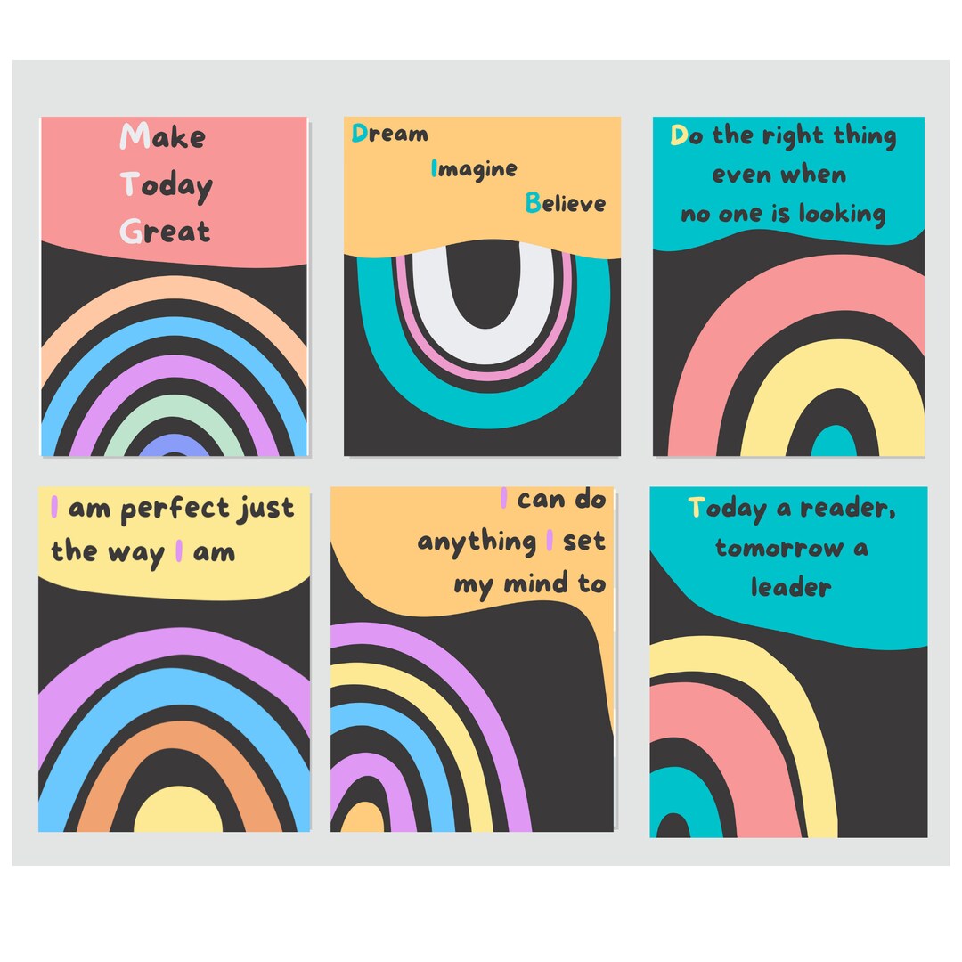 Kids Affirmations Poster Printable, Kids Room Art, Classroom Poster ...