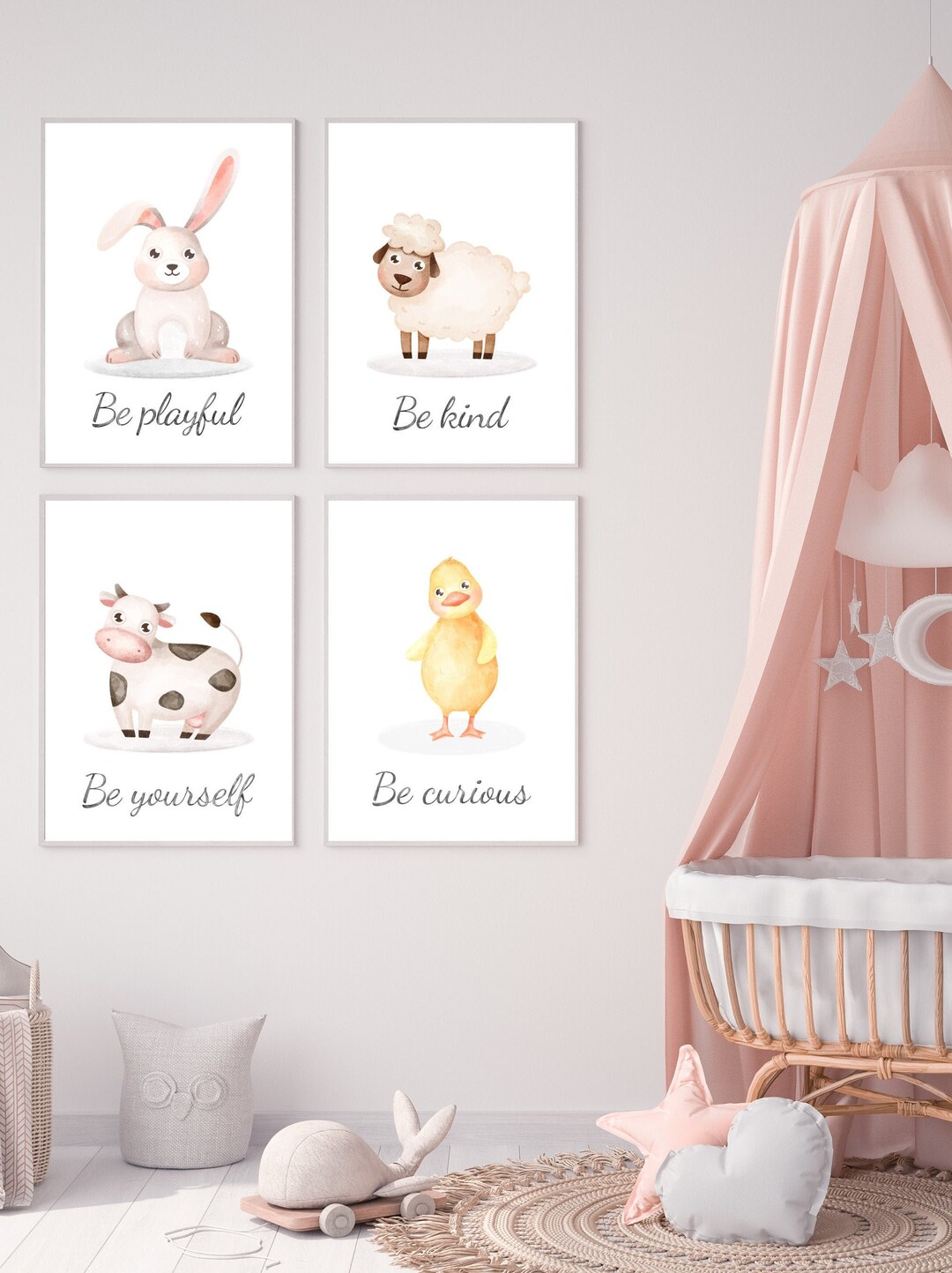 Farm Nursery Decor, Farm Animals Prints, Baby Room Decor, Nursery ...