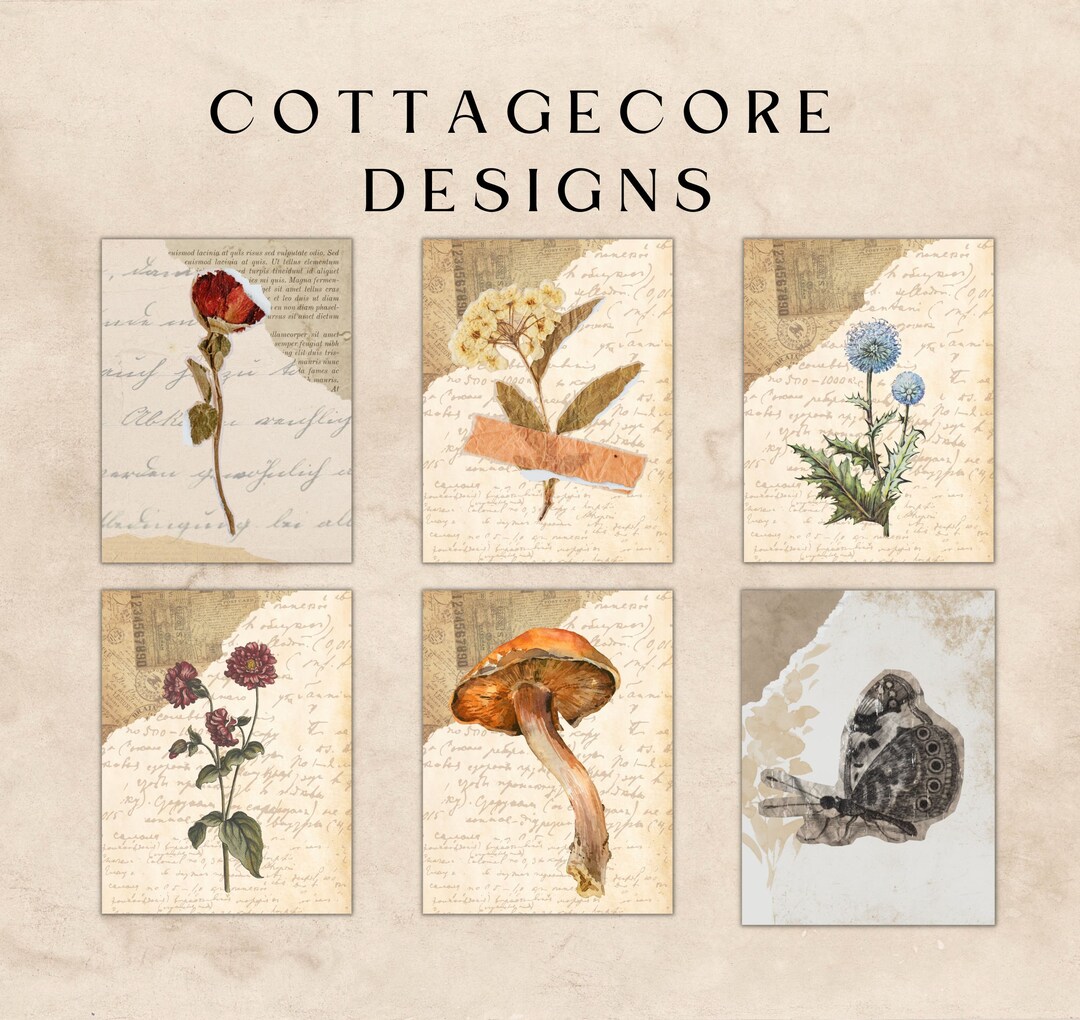 Wildflower Illustration, Botanical Print, Cottagecore Decor, Flower ...