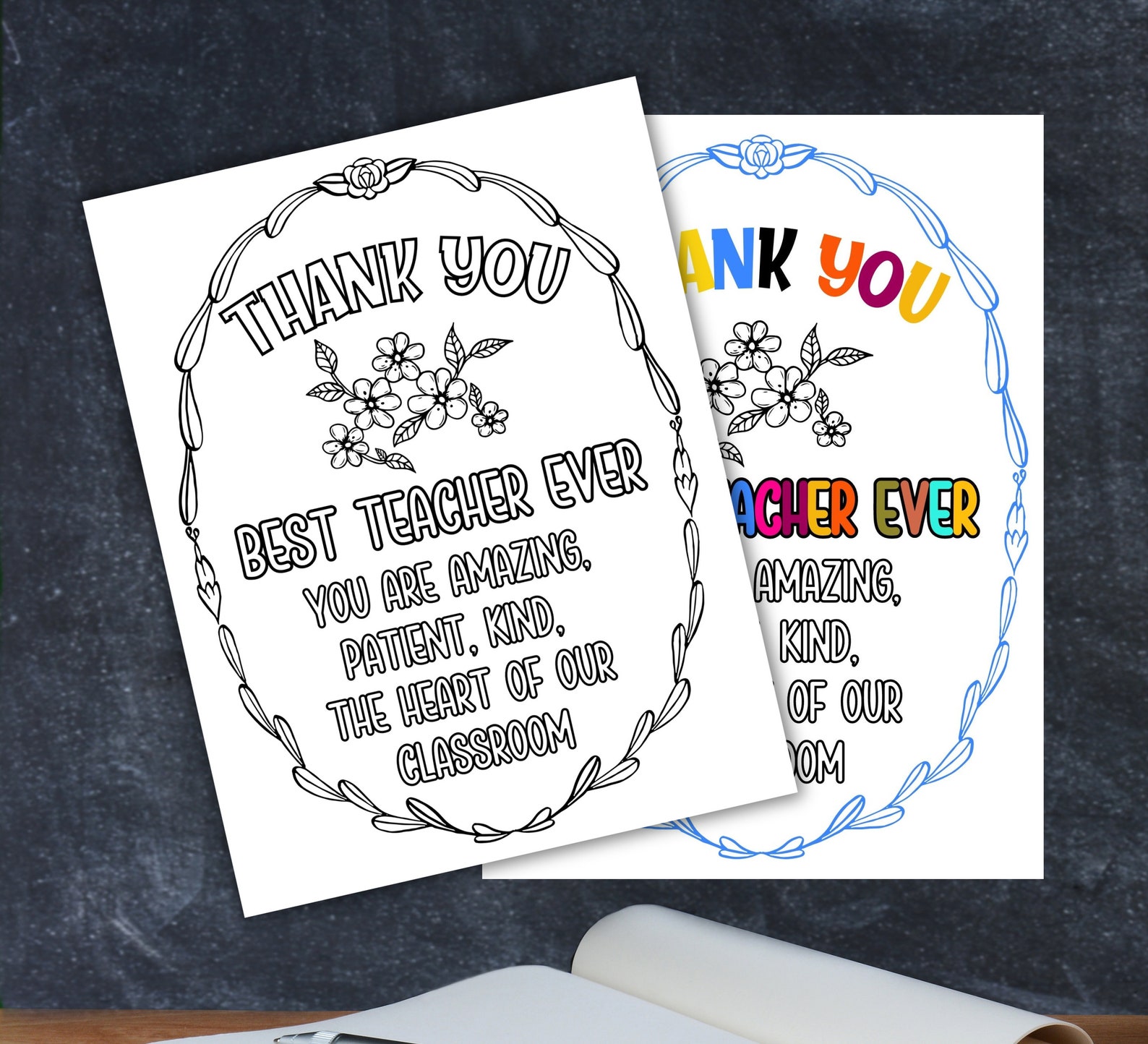 Teacher Card Printable School Teacher Gift Teacher - Etsy