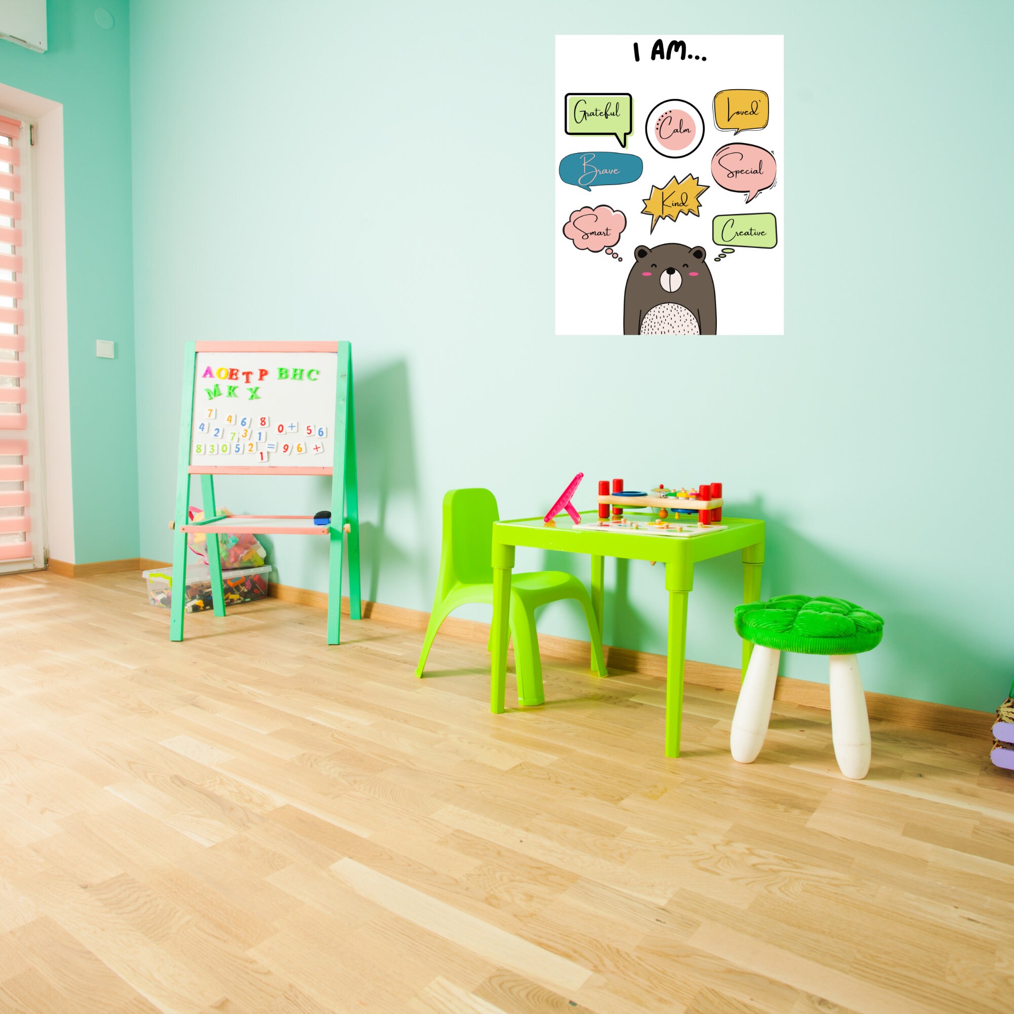 Affirmations Printable Wall Art Kids Affirmations Poster Kids Room Art ...