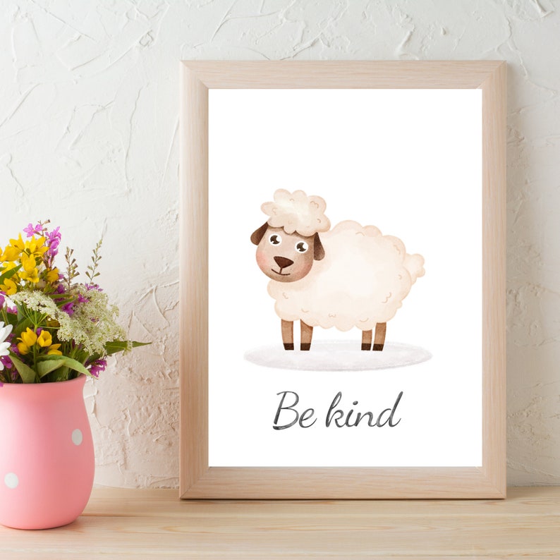 Farm Animals Printable, Girl Boy Nursery Decor, Farmhouse Wall Art ...
