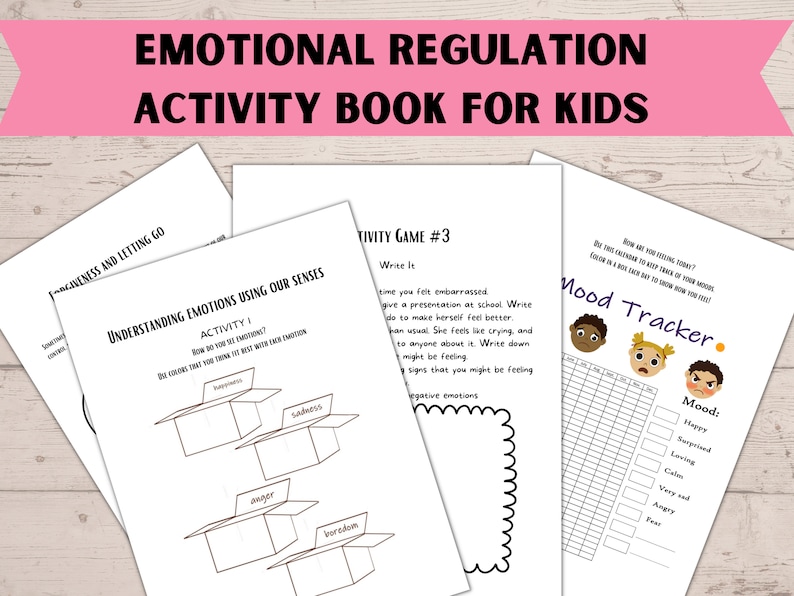 Emotional Regulation Activity Book for Kids: Emotional Intelligence EQ ...