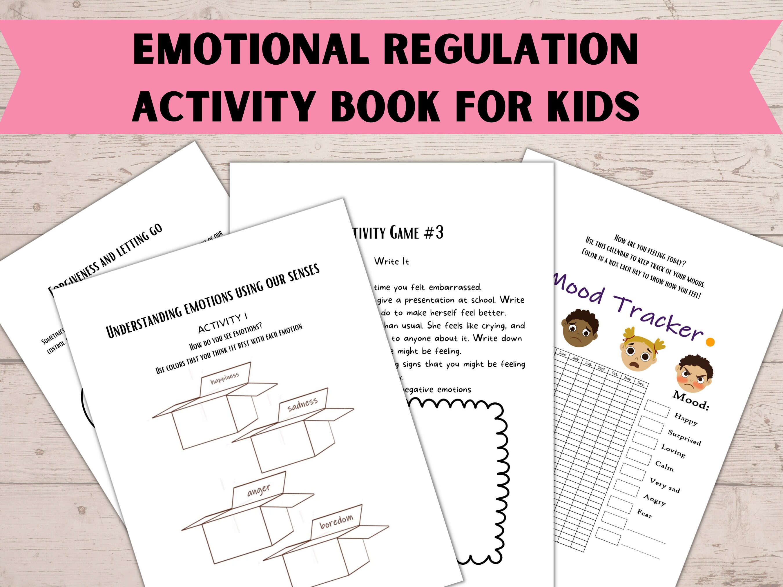 Emotional Regulation Activity Book for Kids: Emotional Intelligence (EQ ...