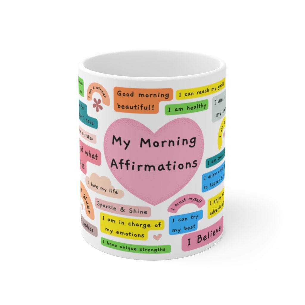 Daily Affirmations Mug Ceramic Mugs 11oz15oz20oz Positive - Etsy