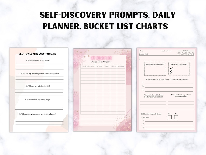 2023 Bucket List, Bucket List Planner, Self Discovery Prompts, Bucket ...