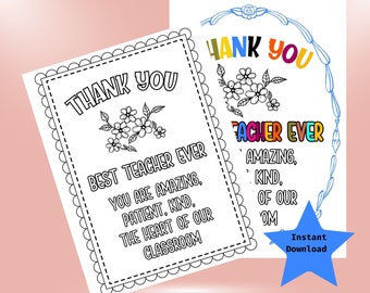 Teacher Appreciation Week Printable, Teacher Thank You Printable Card ...