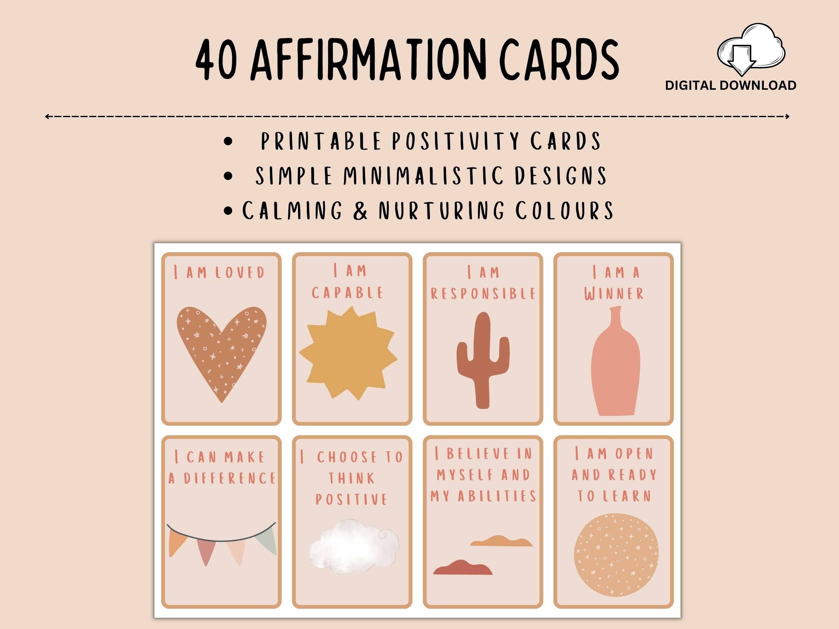 Daily Affirmation Cards, Printable Cards, Positive Affirmation Cards ...