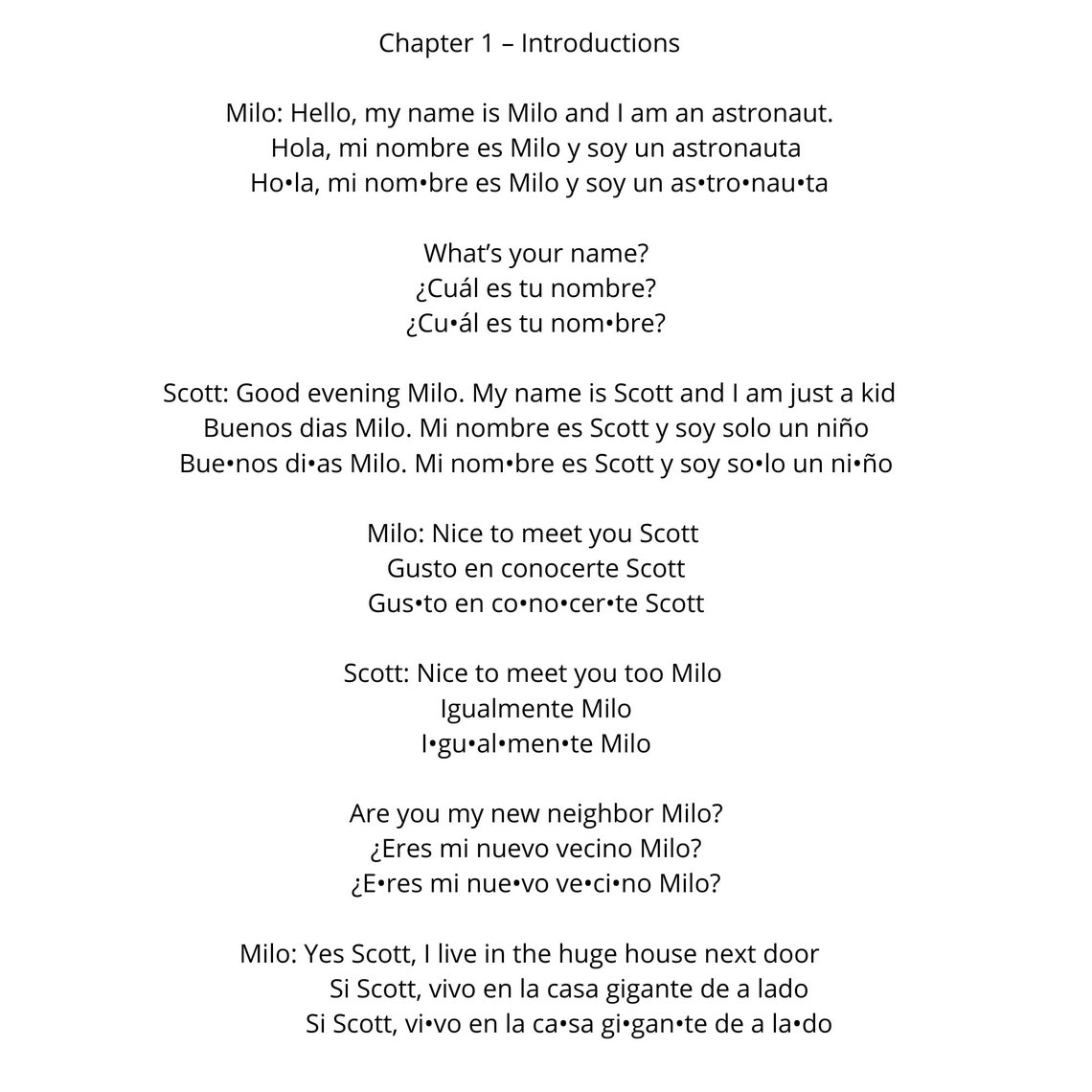 Easy Conversational Spanish for Kids Spanish-english Bilingual (with ...