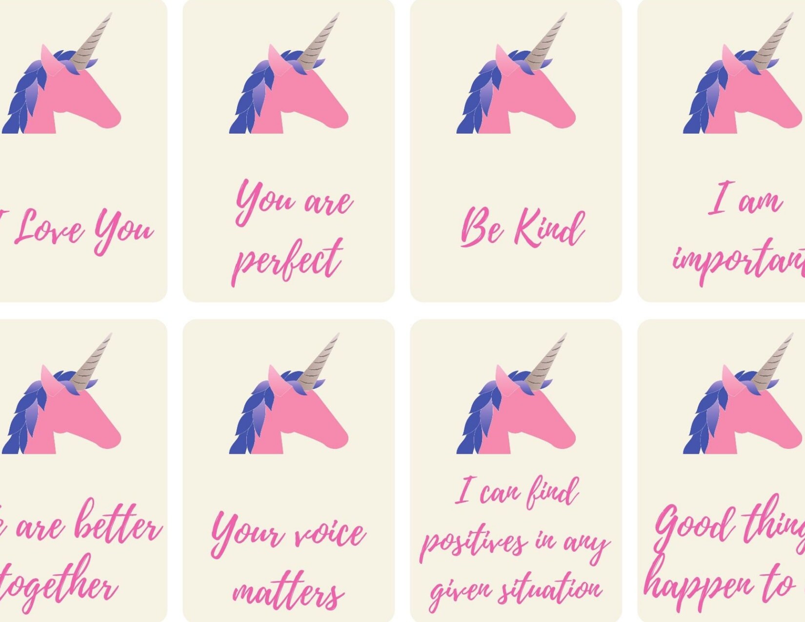 Positive Affirmation Cards for Kids Bundle 3 in 1 / Affirmations ...