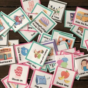 Editable Kids Daily Responsibilities Cards and Chart, Printable Routine ...