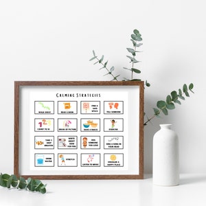 Calming Down Strategies Poster, Calm Down Chart, Coping Skills Poster ...