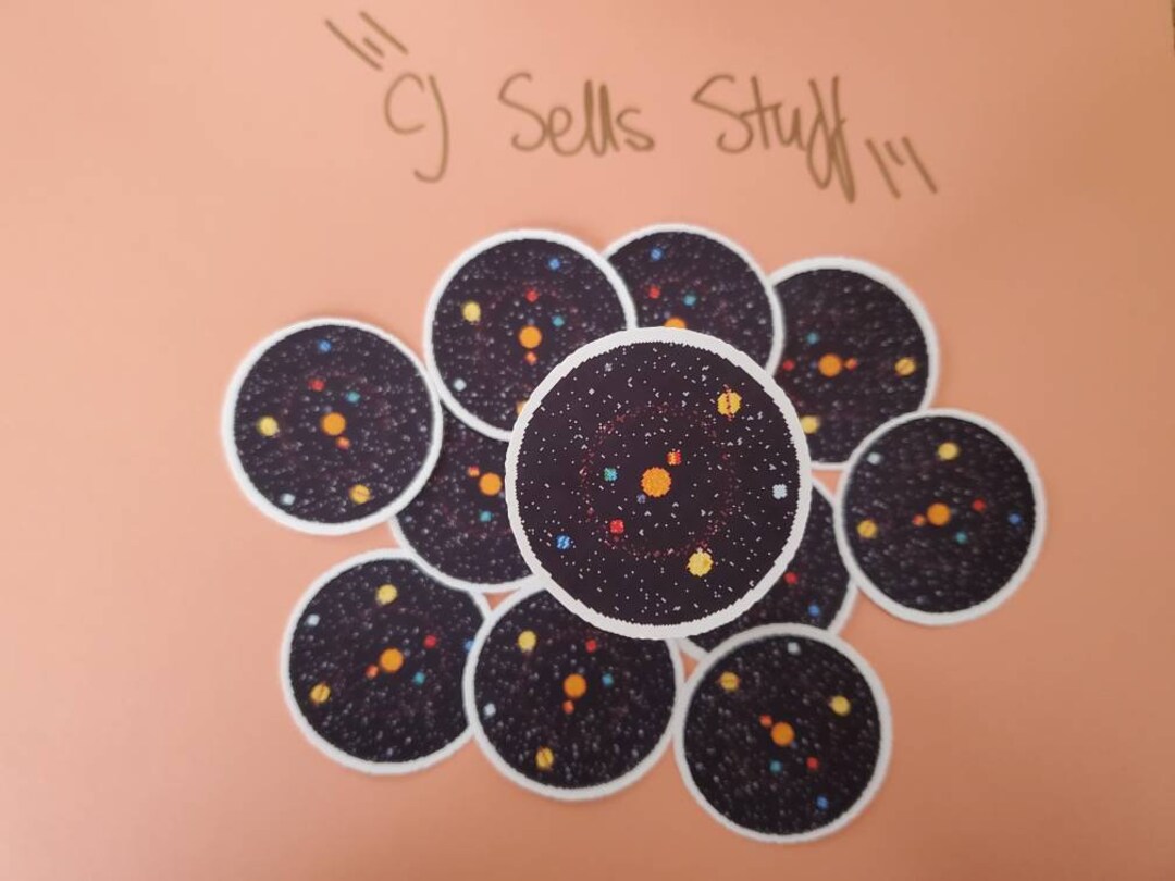 Solar System With Pluto Stickers Pixel Art Pixel Art - Etsy