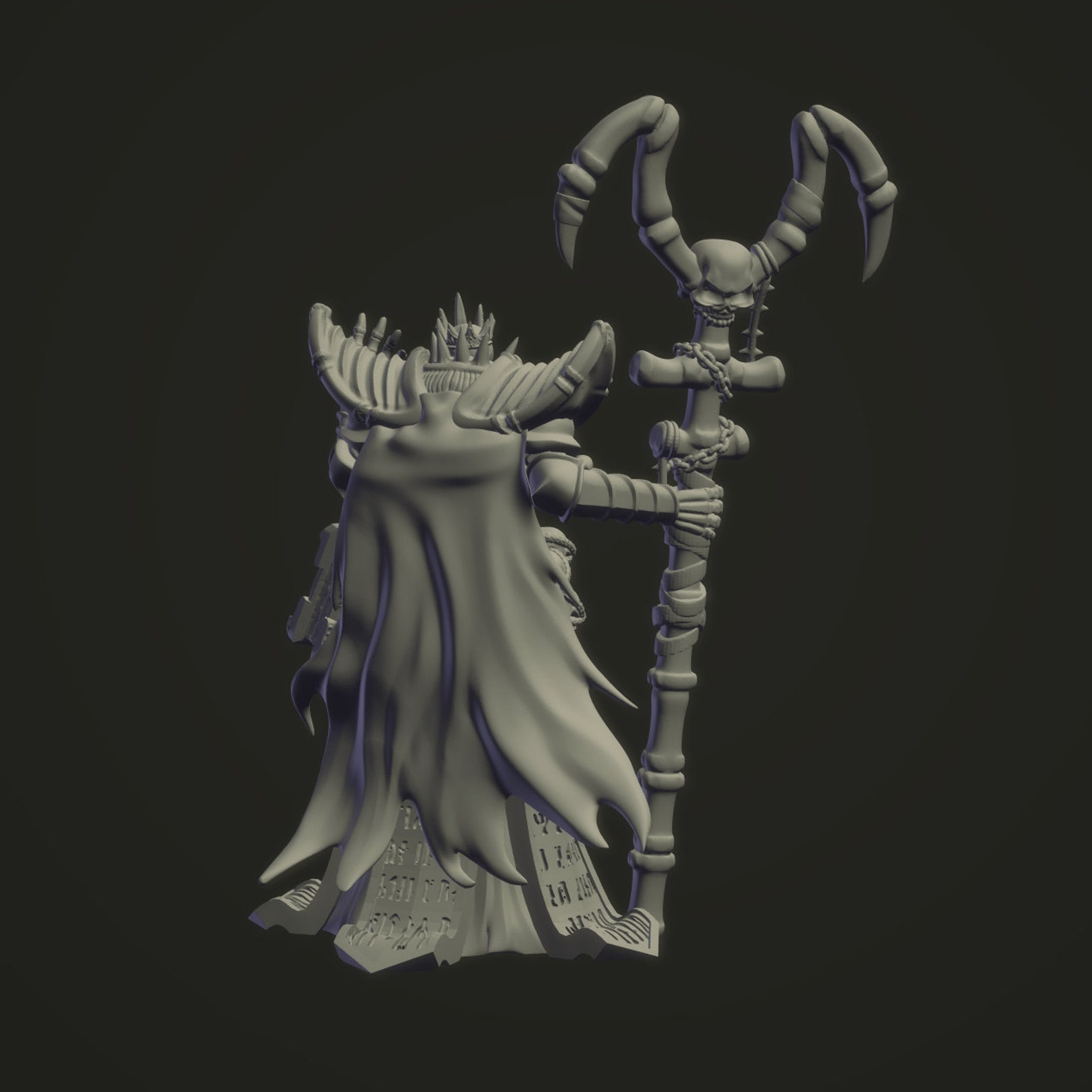 Skeleton Lich 3d Resin Printed 32mm Scale 28mm Scale | Etsy