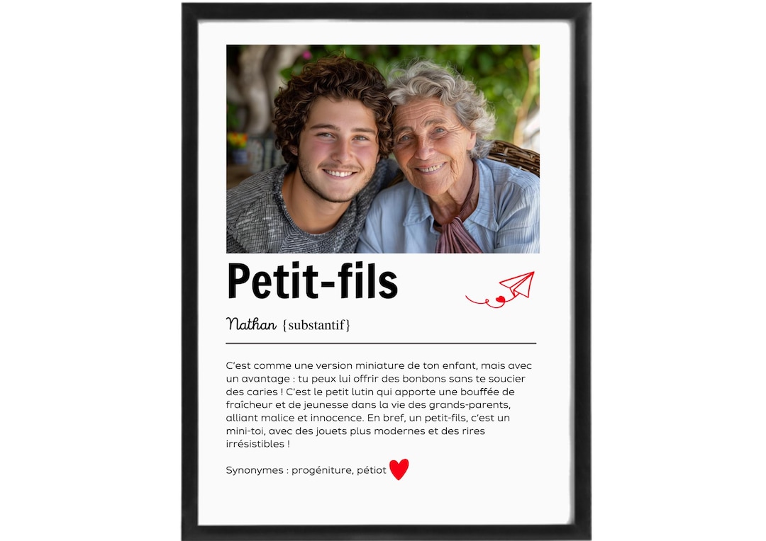 Poster Definition Grandson Digital Format or A4 or A3 Poster Without ...