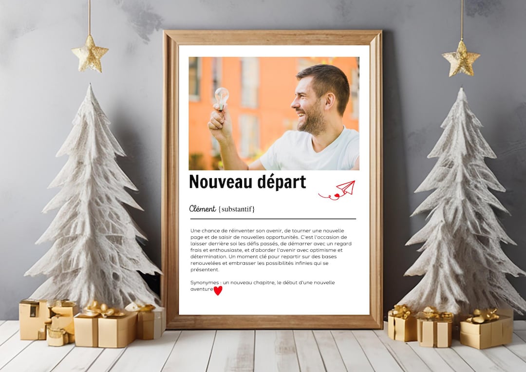 Affiche definition nouveau depart Format numérique ou affiche A4 ou A3 ...