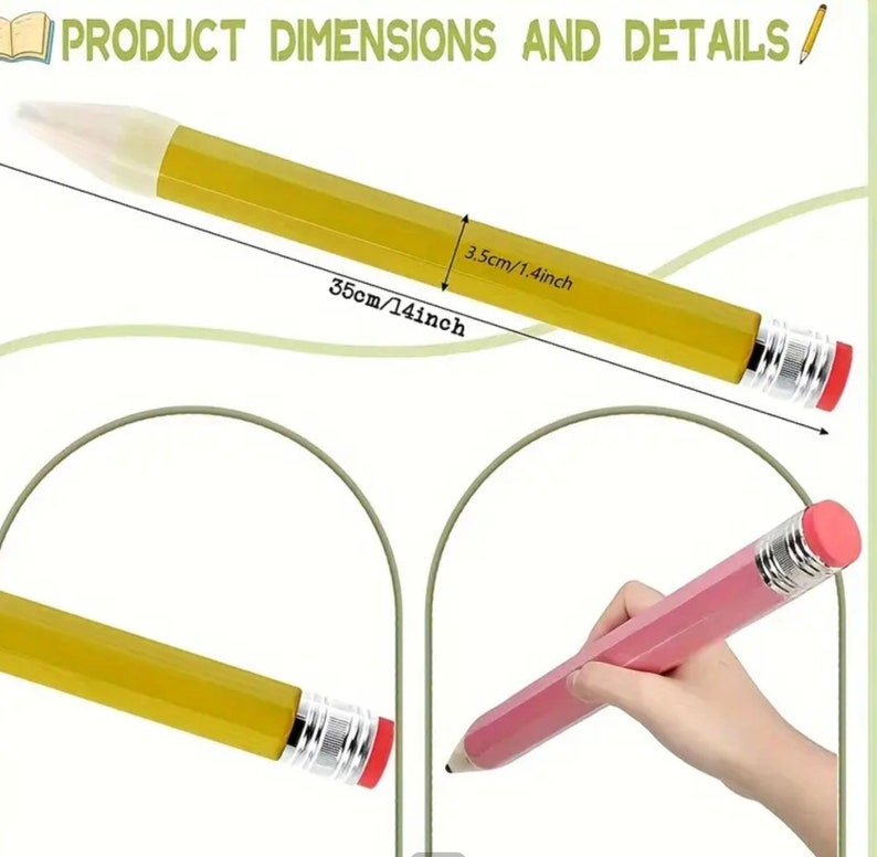 Personalized Giant Pencil / Customize Jumbo Pencil / Customize Large ...