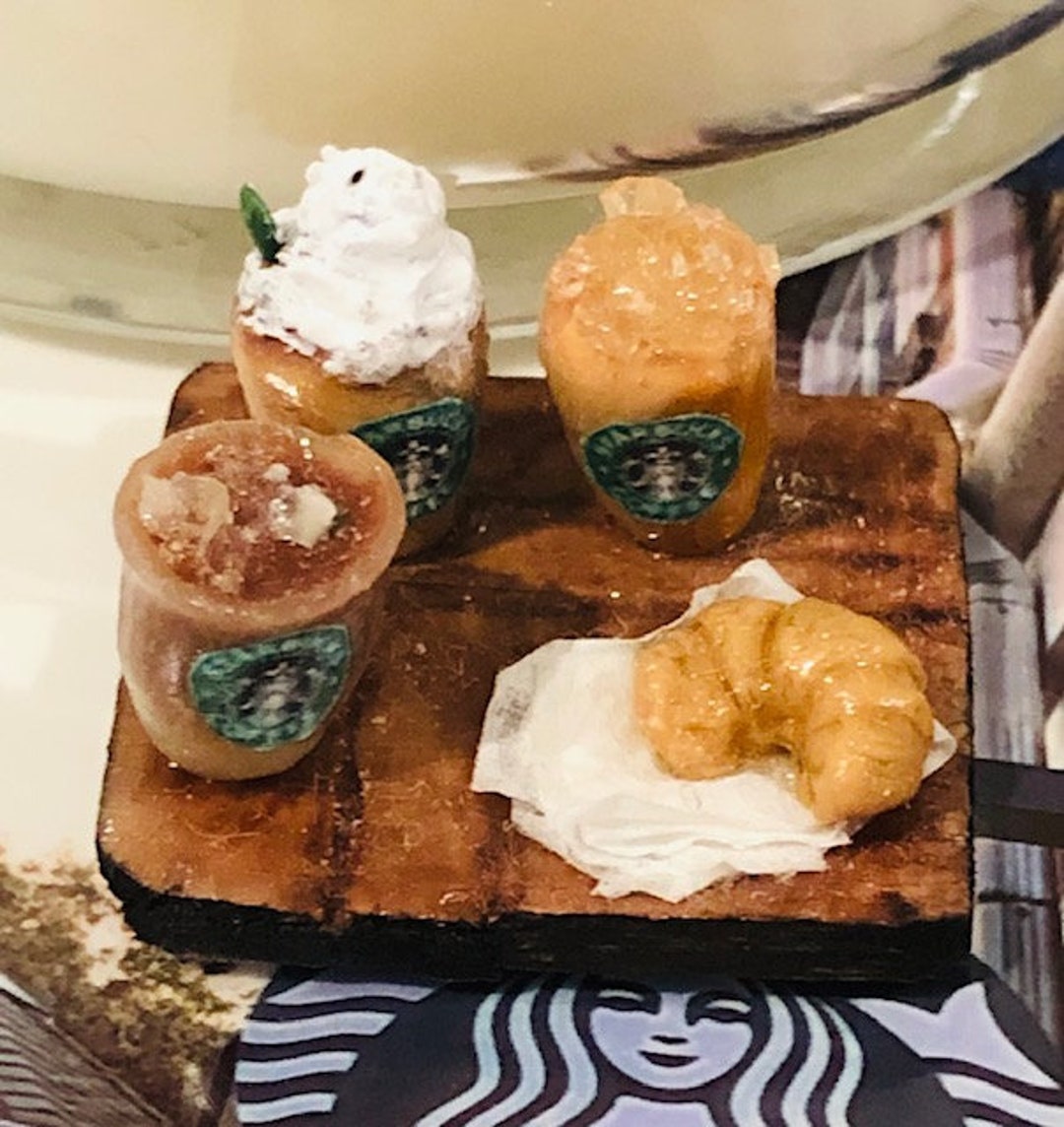 Polymer Clay, Starbucks Inspired Miniature - Etsy