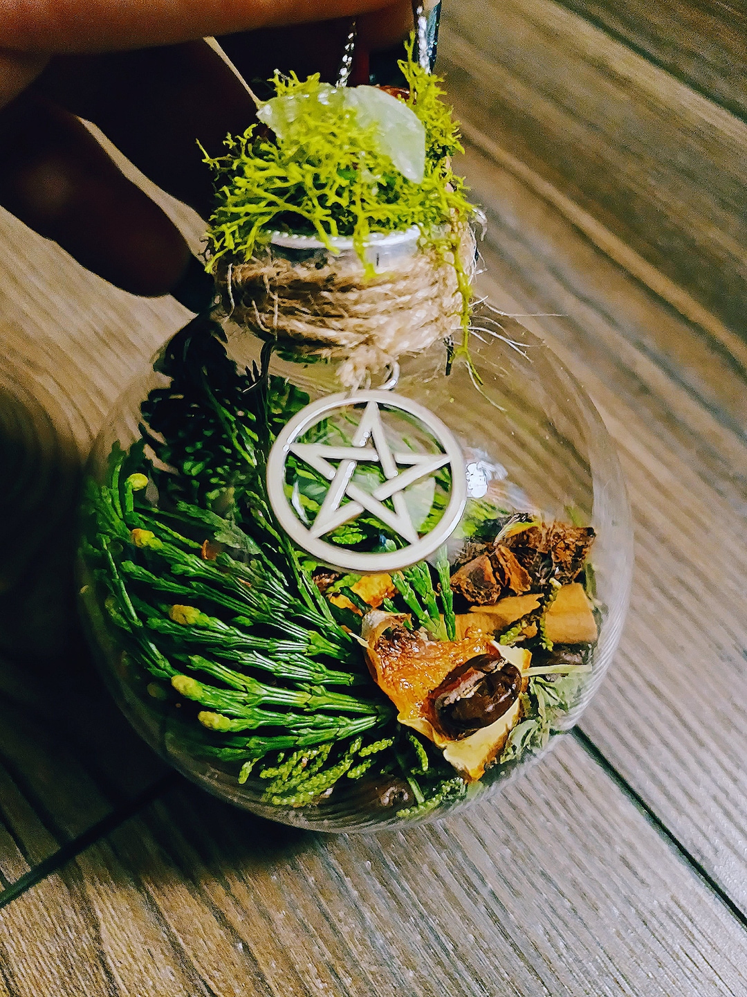 Pentacle Witch Blessing Ball — Yule Ball— Tree Ornament - Etsy
