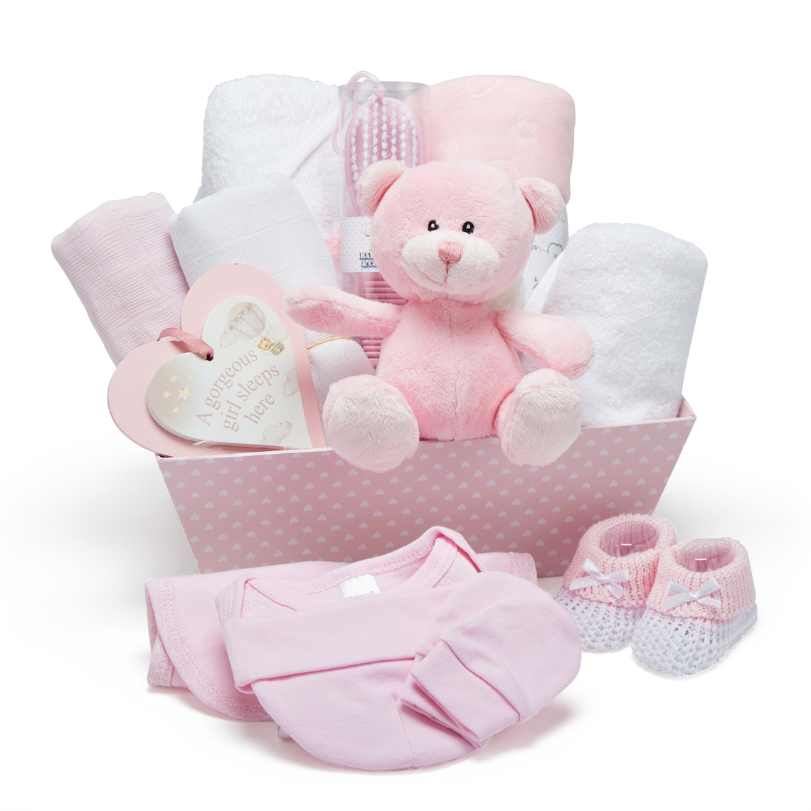 Adorable Baby Girl Pink Gift Hamper: Fleece Wrap Hooded - Etsy