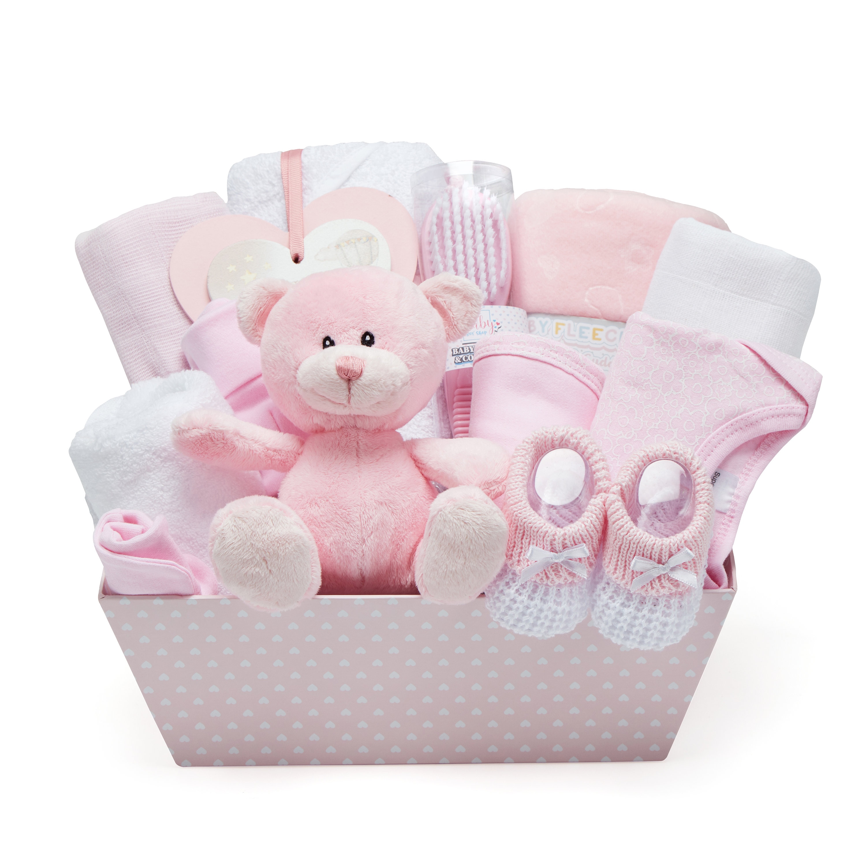 Adorable Baby Girl Pink Gift Hamper: Fleece Wrap Hooded - Etsy
