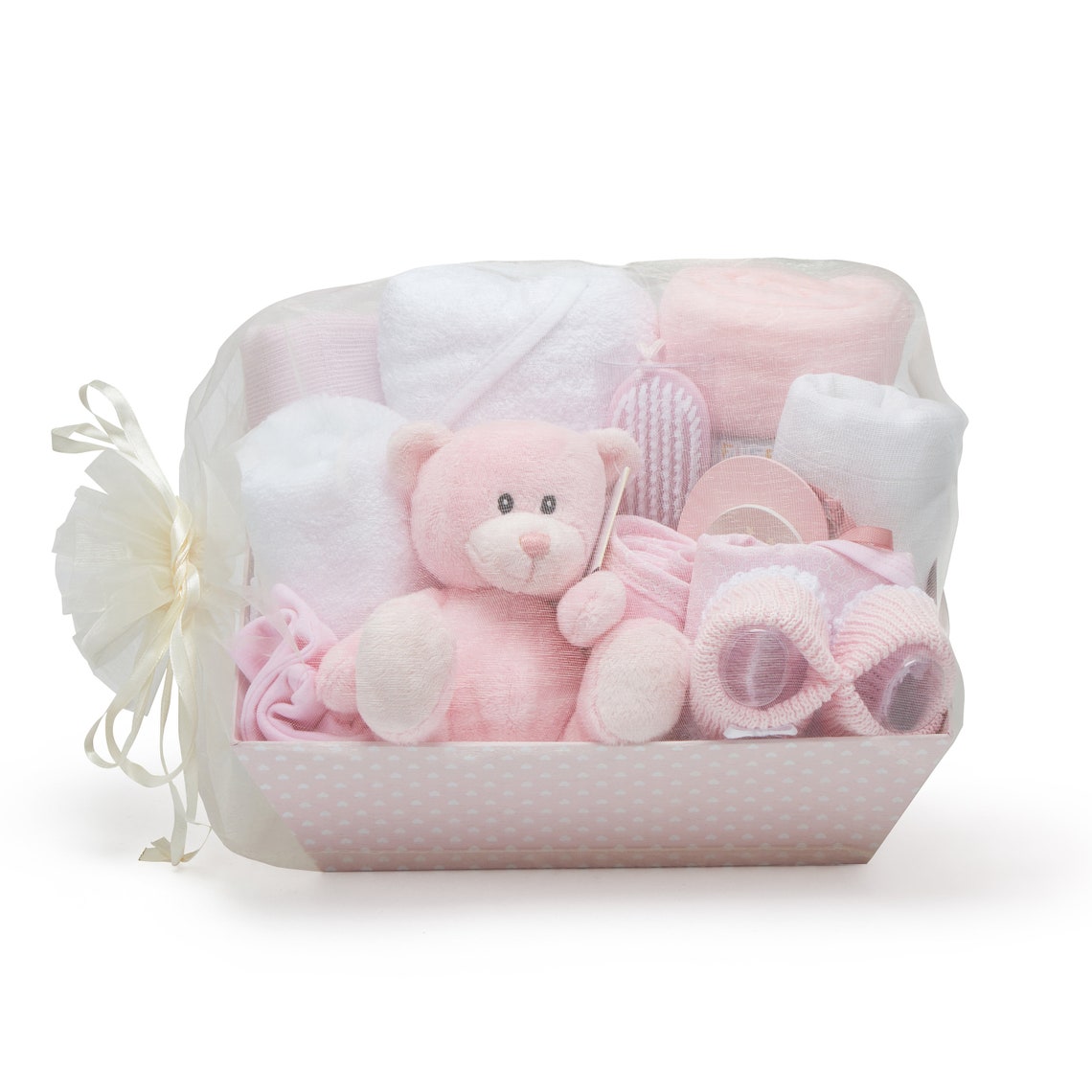 Adorable Baby Girl Pink Gift Hamper: Fleece Wrap Hooded - Etsy