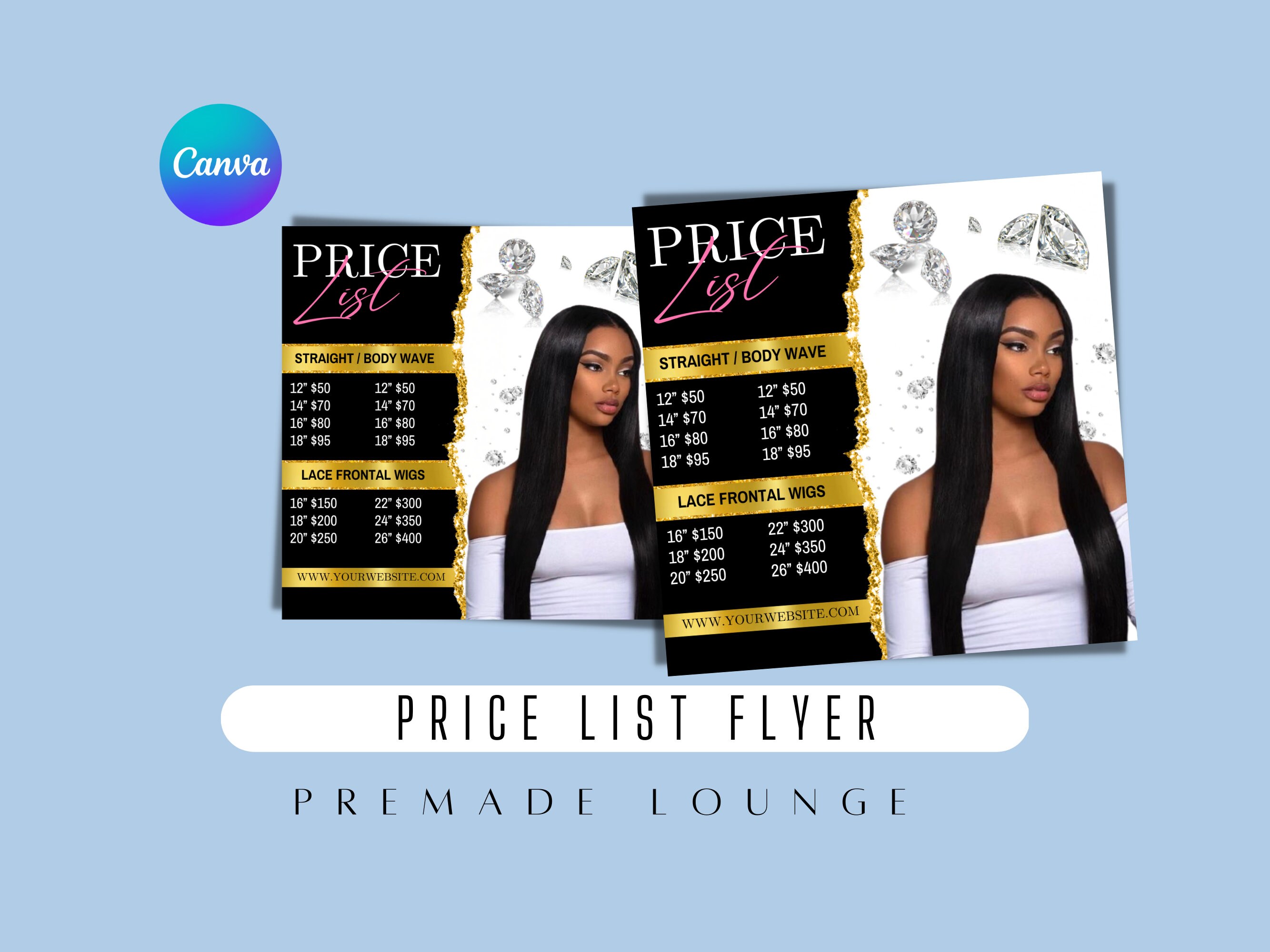 Price List Flyer Template, Flyer Template for Instagram, Easy to Edit ...