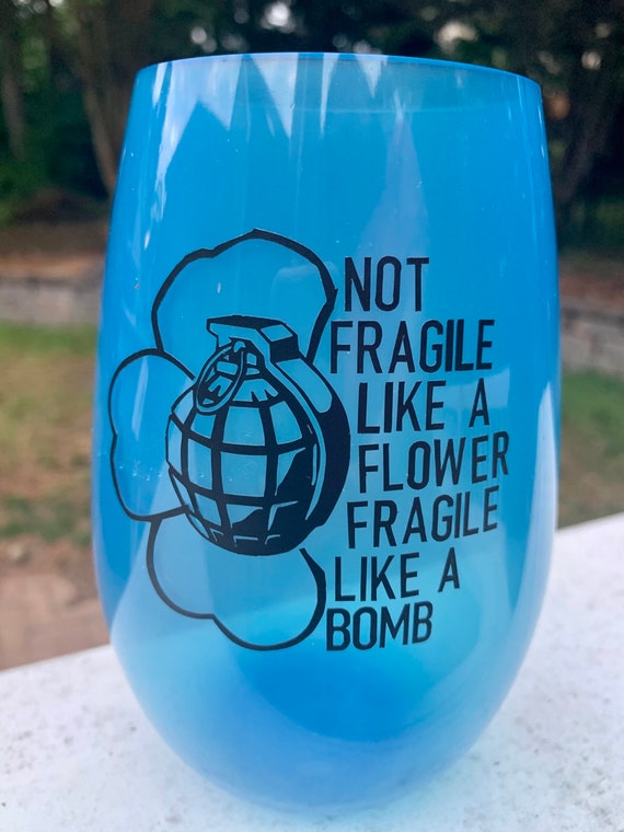 Large color changing wine glass | Etsy