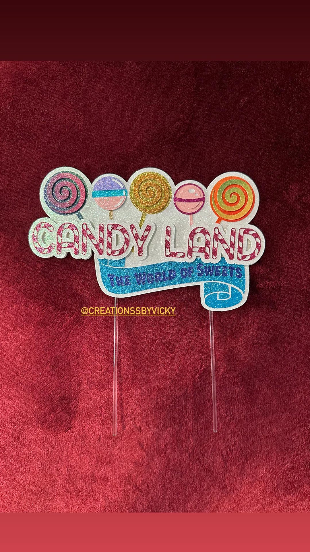 Candyland Cake Topper - Etsy