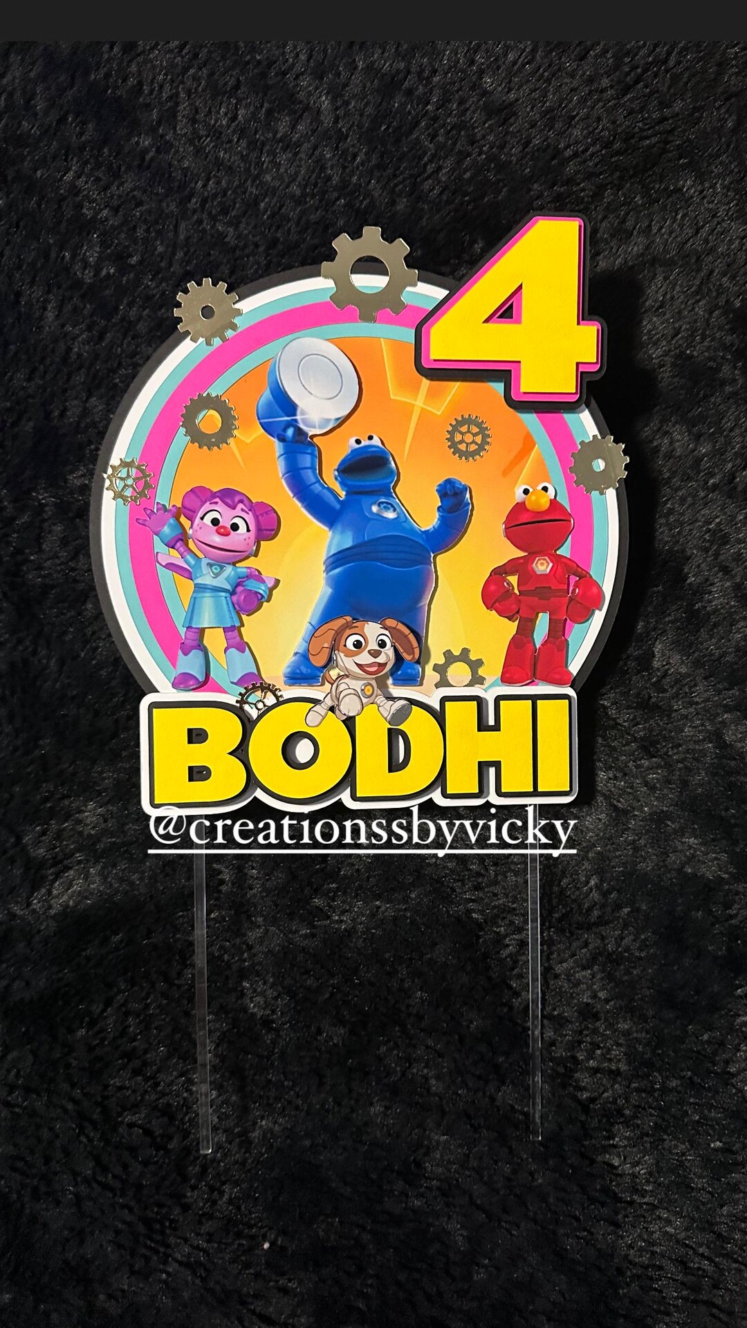 Mecha Builders Cake Topper - Etsy