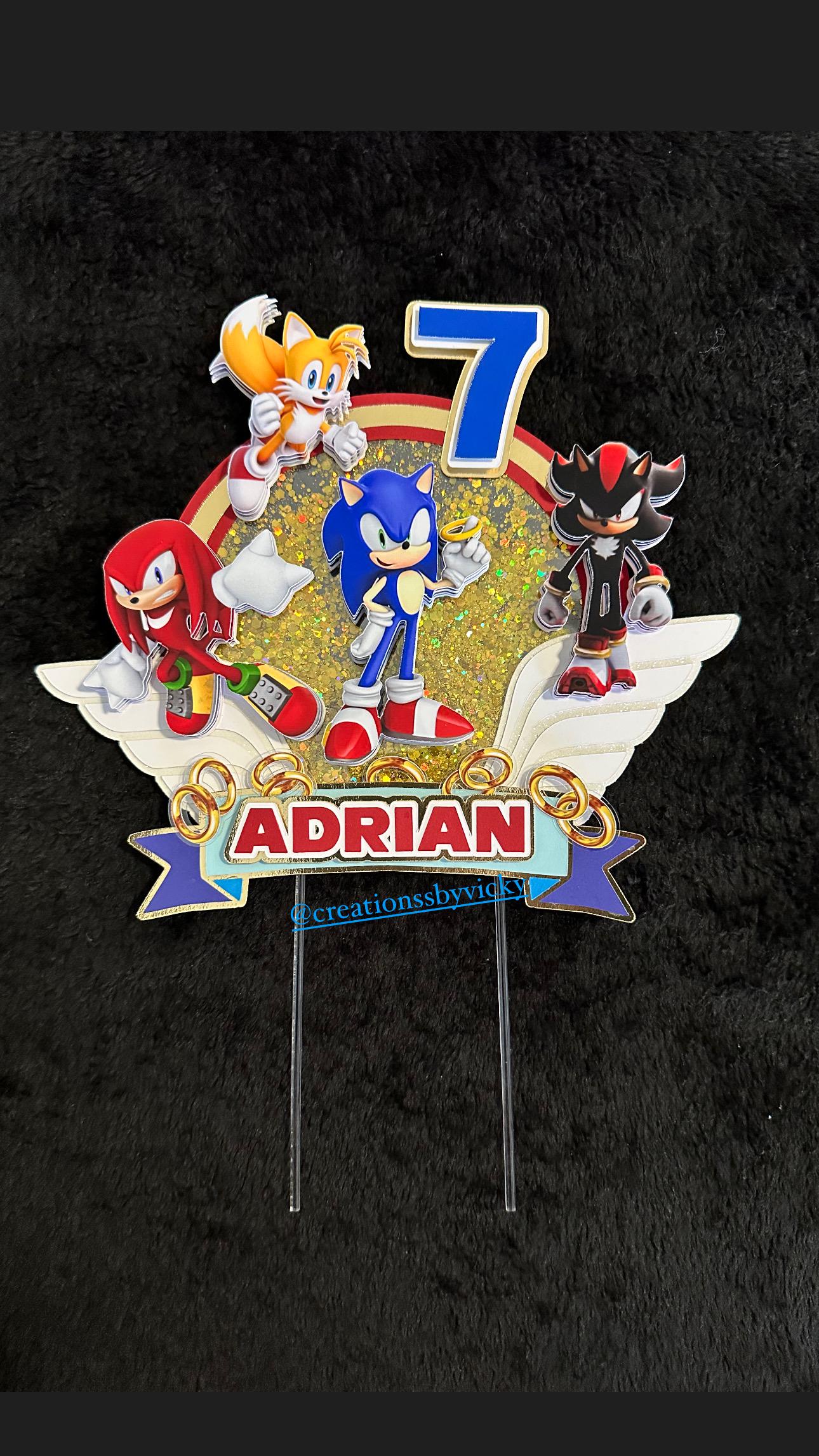 Sonic Shaker Cake Topper - Etsy
