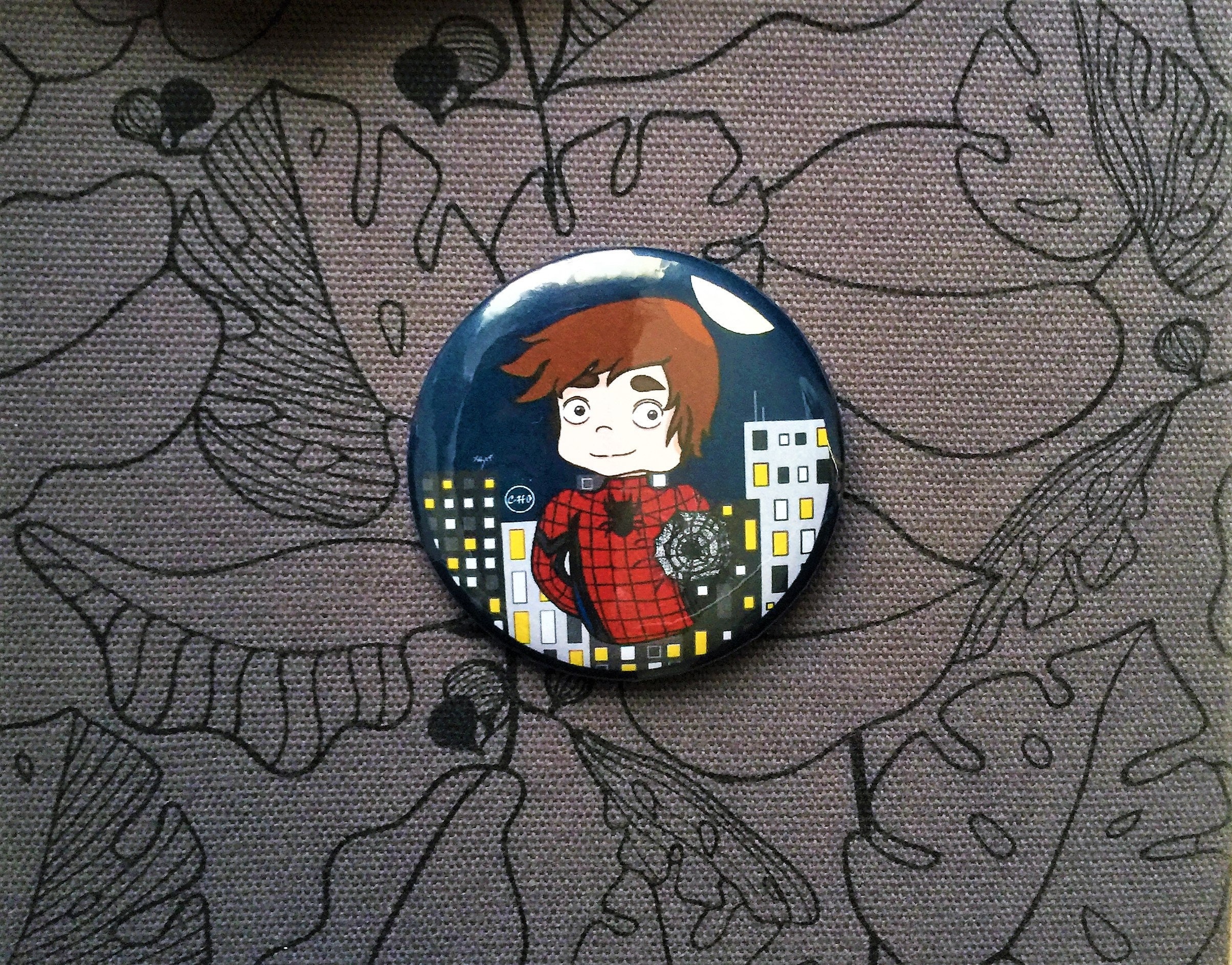The Amazing Spider-man Spider-man Printed Badge - Etsy Norway